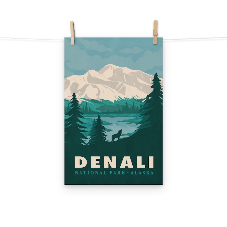 Denali National Park Poster - Etsy