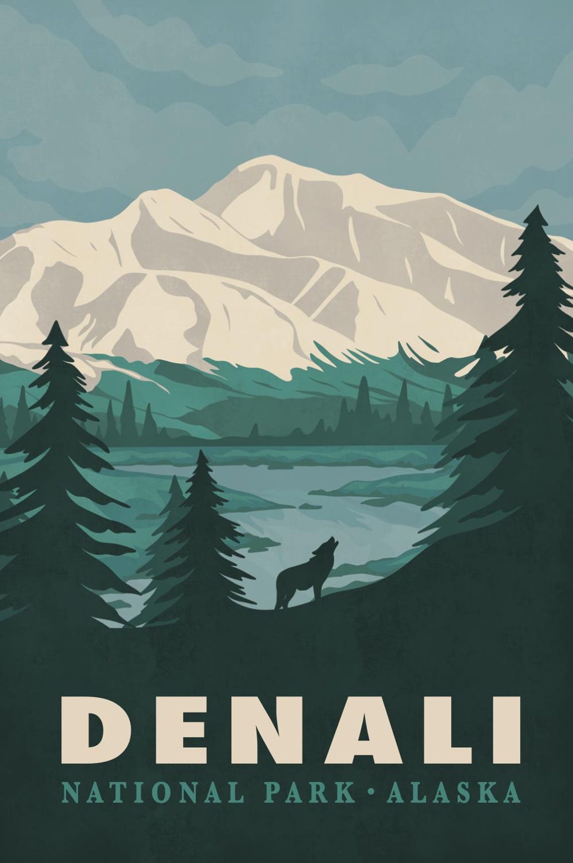 Denali National Park Poster - Etsy
