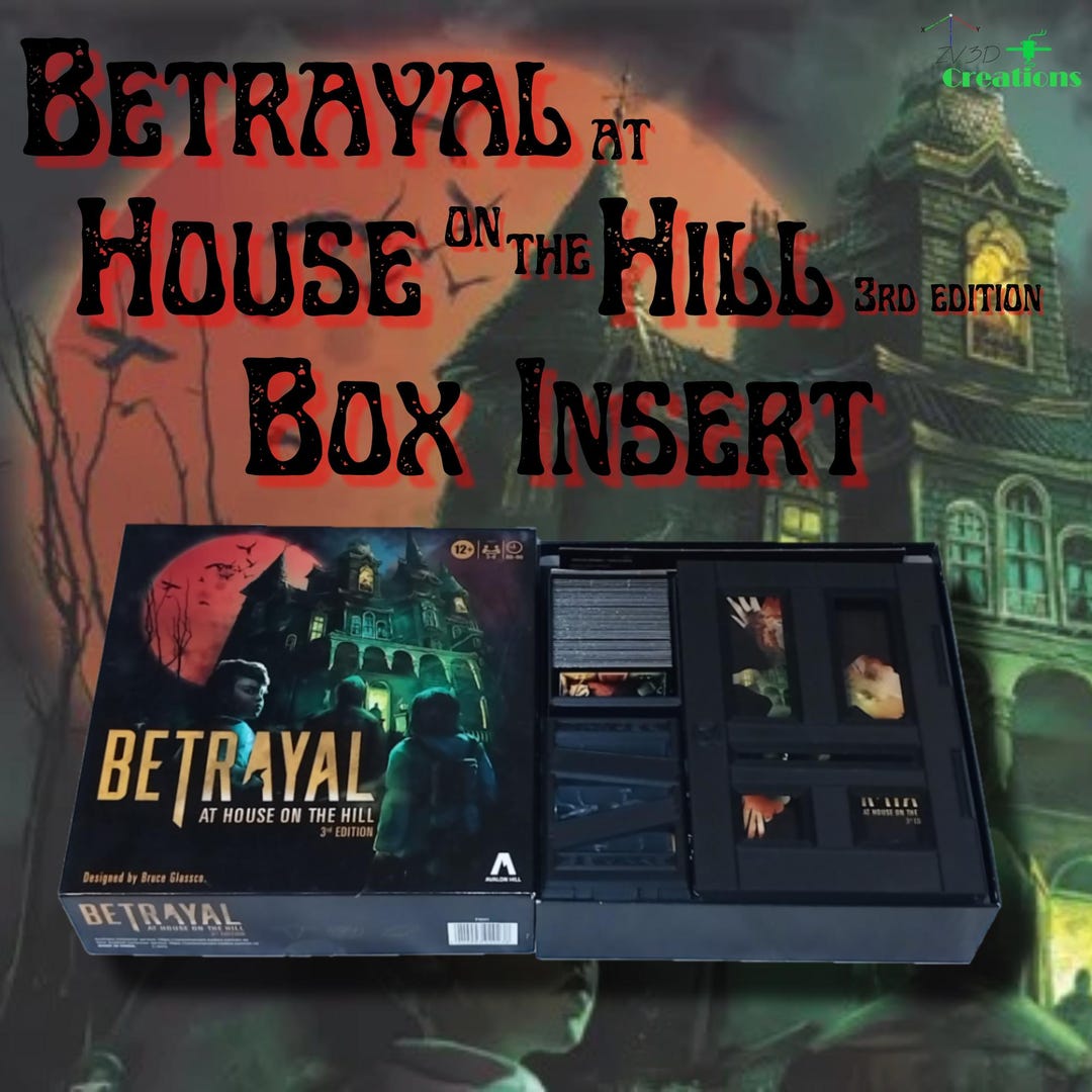 Betrayal at House on the Hill 3rd Edition Box Insert - STL Files for 3d ...