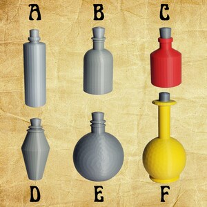 Potion Bottle Dice Containers - STL Files for 3d Printing - Etsy