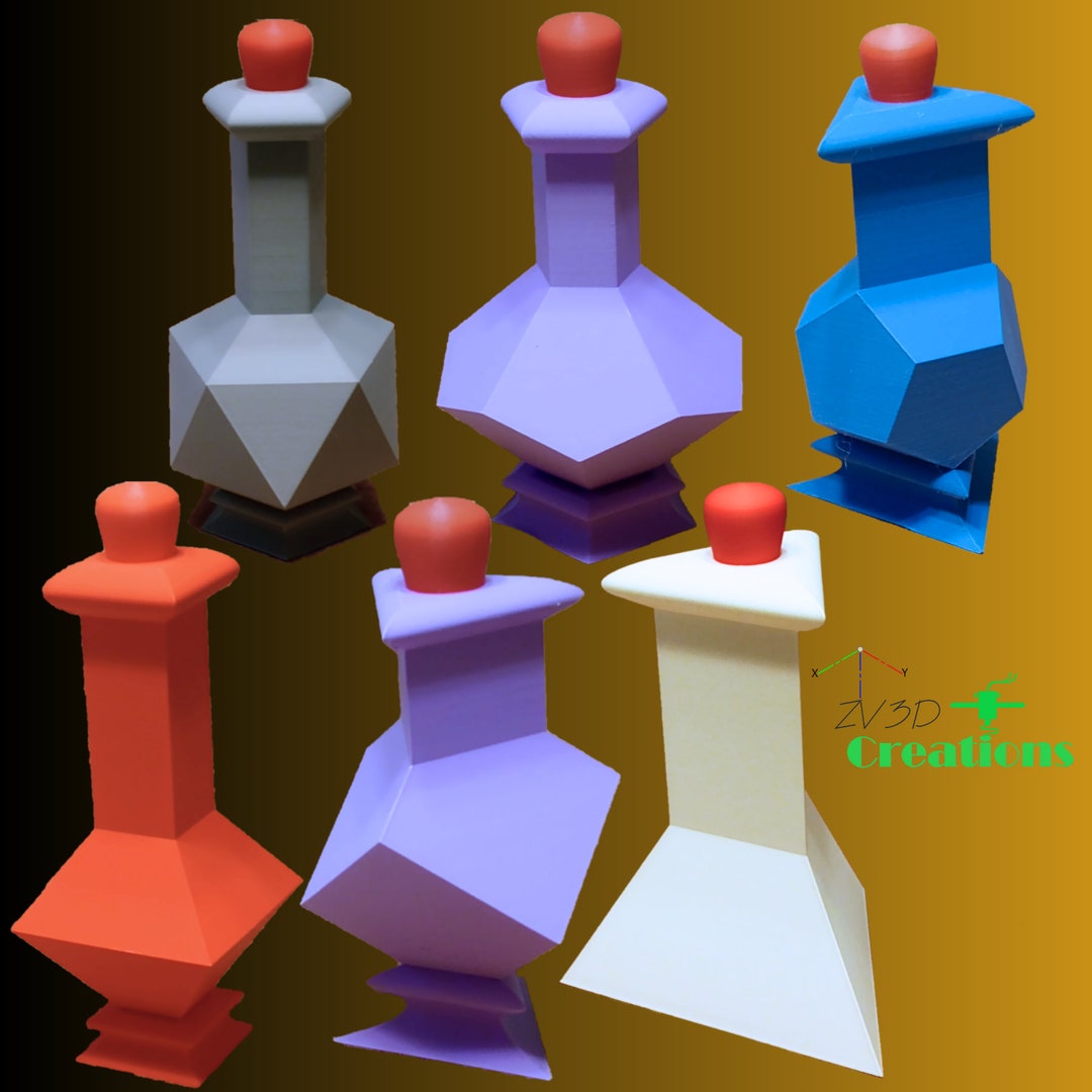 Dice Potion Bottles (dice Storage) - STL Files for 3d Printing - Etsy