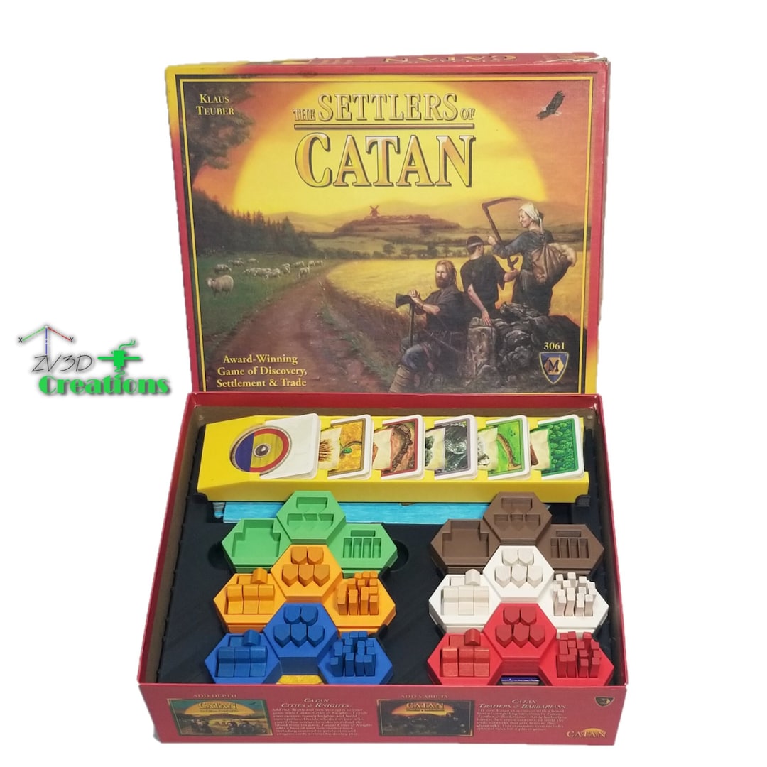 Catan Box Insert STL Files for 3d Printing - Etsy