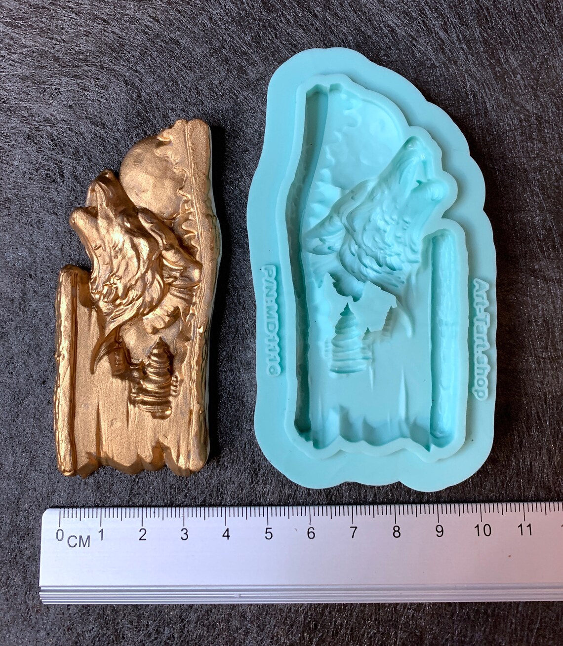 2D Wolf Mold for Cake Decorating, Clay, Resin, Soap, Candle, Epoxy ...