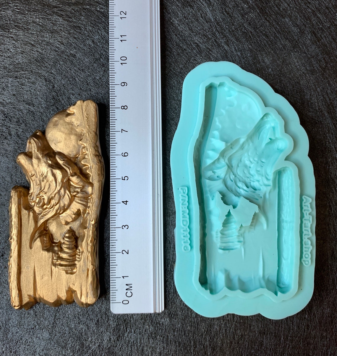 2D Wolf Mold for Cake Decorating, Clay, Resin, Soap, Candle, Epoxy ...