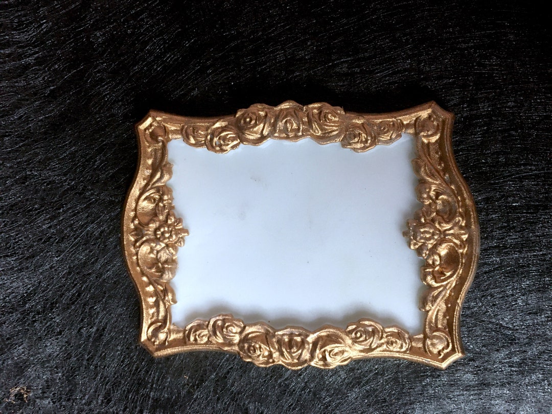 Antique Baroque Swirls Mirror Mold for Cake Decorating, Clay, Resin ...