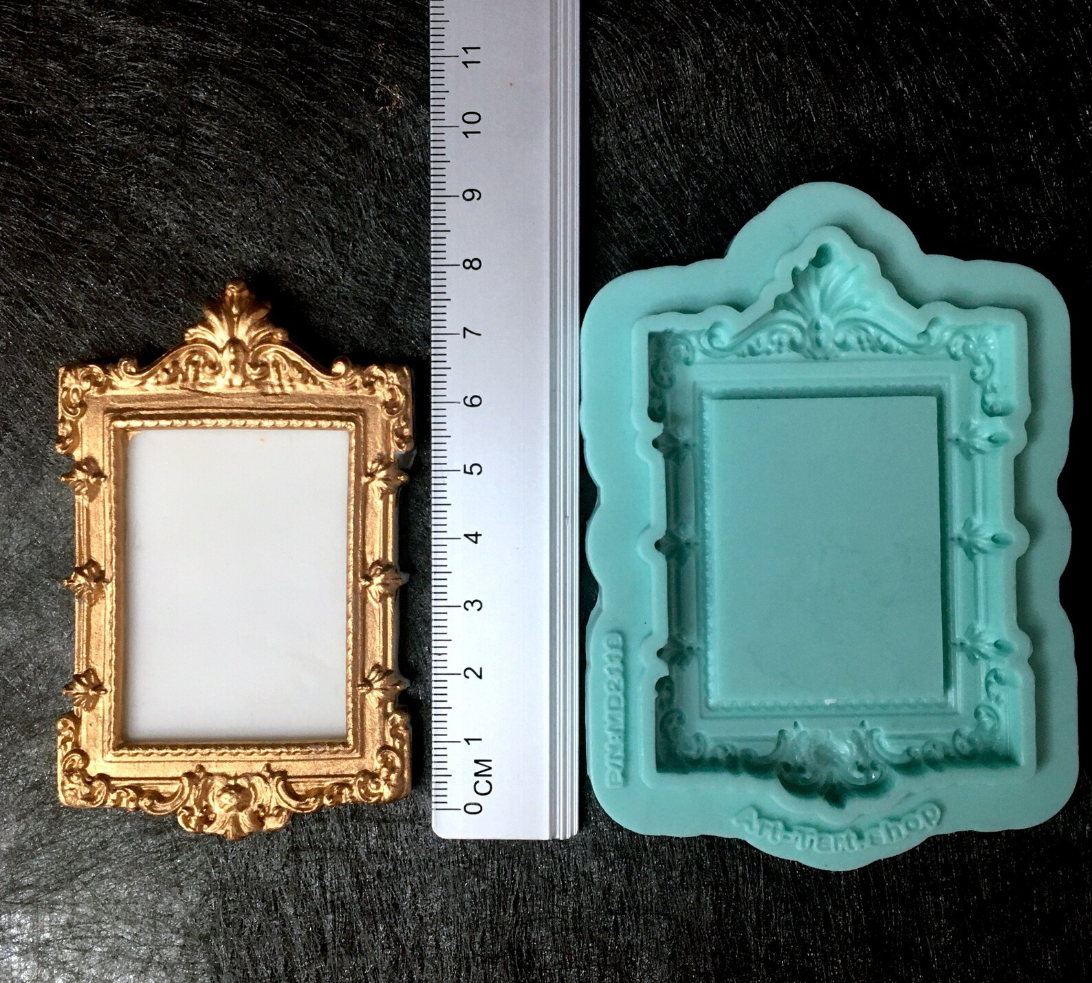 Antique Baroque Swirls Mirror Mold for Cake Decorating, Clay, Resin ...