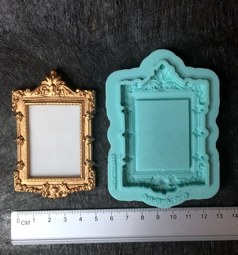 Antique Baroque Swirls Mirror Mold for Cake Decorating, Clay, Resin ...
