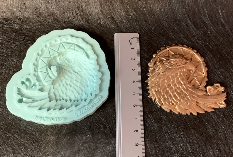 2D Hawk on a Dreamcatcher Mold for Cake Decorating, Clay, Resin, Soap ...