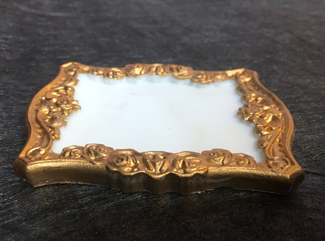 Antique Baroque Swirls Mirror Mold for Cake Decorating, Clay, Resin ...