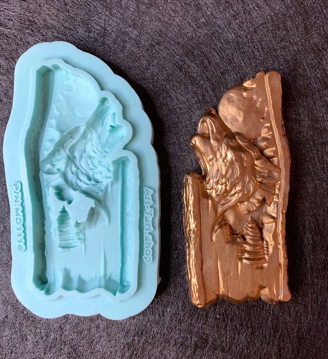 2D Wolf Mold for Cake Decorating, Clay, Resin, Soap, Candle, Epoxy ...