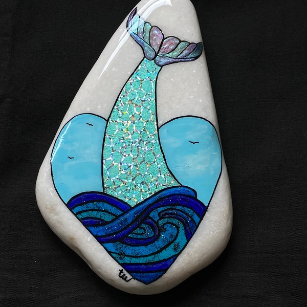 Mermaid Painted Rocks - Etsy