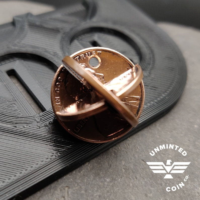 Unminted | US Penny Coin Sphere Puzzle Coin Cutting Tracing Jig - Etsy