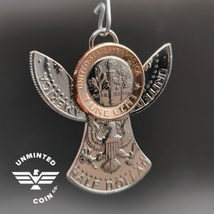 Unminted | Half Dollar Angel Ornament | Handmade Coin Decoration - Etsy
