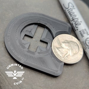 Unminted | US Quarter Cross Coin Cutting Tracing Jig - Etsy