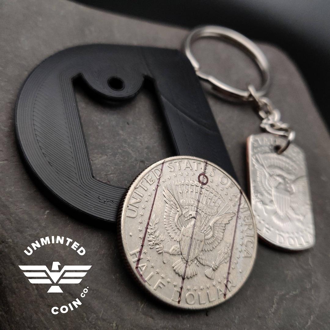 Unminted | US Half Dollar Dog Tag Coin Cutting Tracing Jig - Etsy