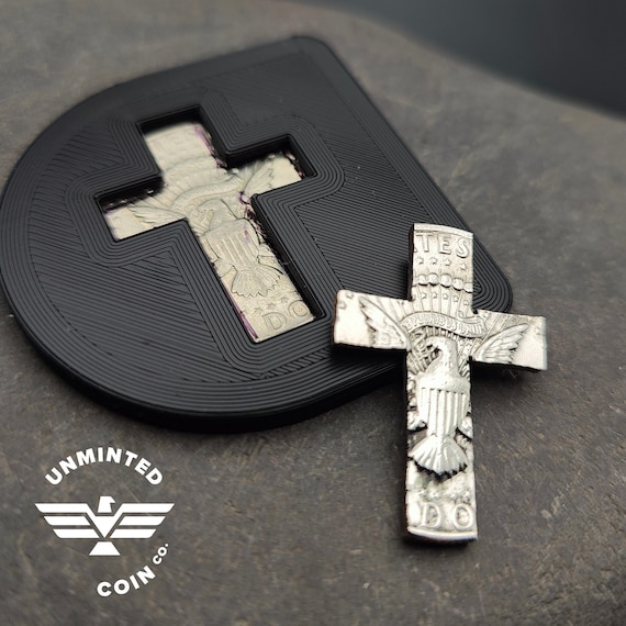 Unminted US Half Dollar Cross Coin Cutting Tracing Jig - Etsy