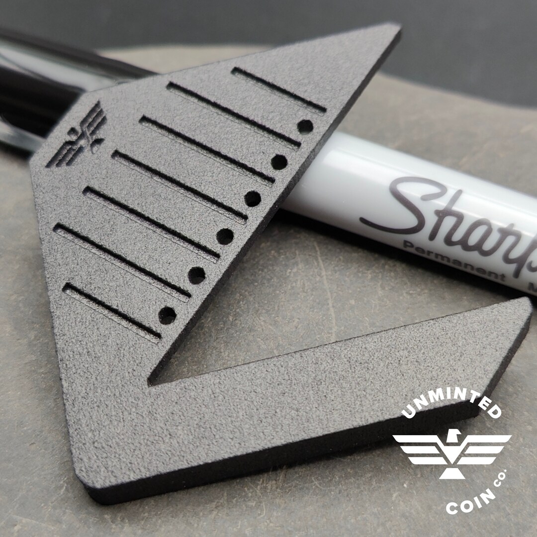 Pocket Center Finder Jig | Coin Ring Tool With Ultra Fine Sharpie - Etsy