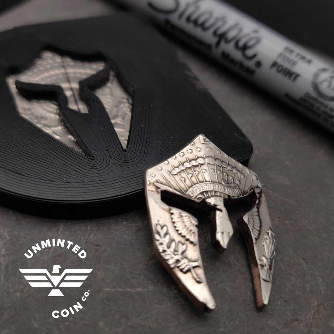 Unminted | US Half Dollar Spartan Coin Cutting Tracing Jig - Etsy