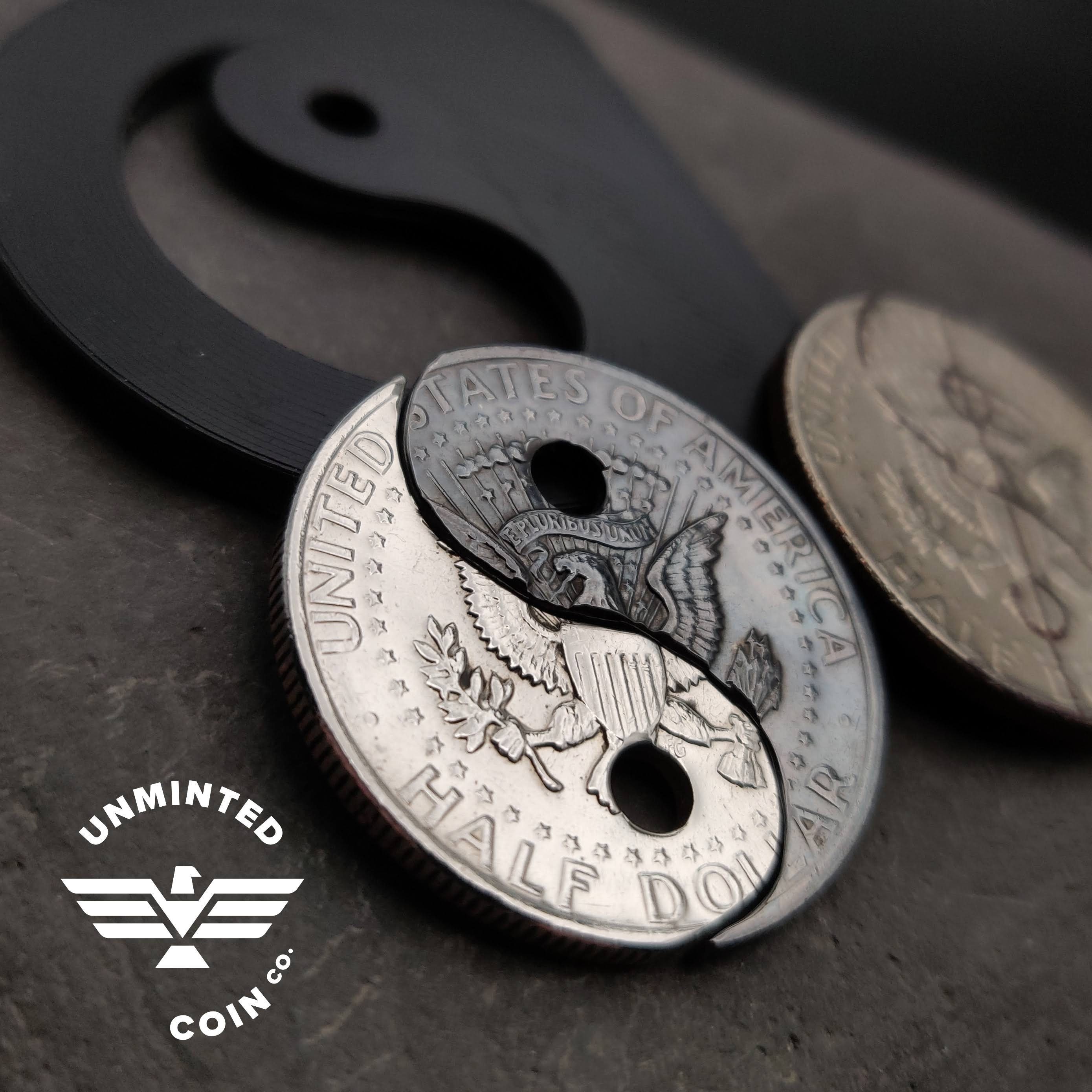 Unminted | US Half Dollar Yin Yang Coin Cutting Tracing Jig - Etsy