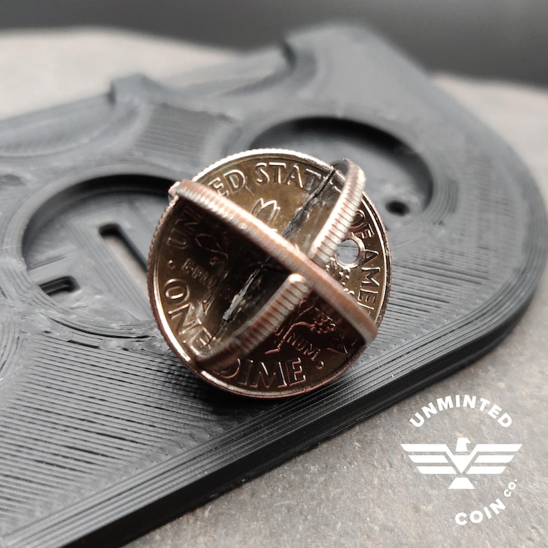 Unminted | US Dime Coin Sphere Puzzle Coin Cutting Tracing Jig - Etsy