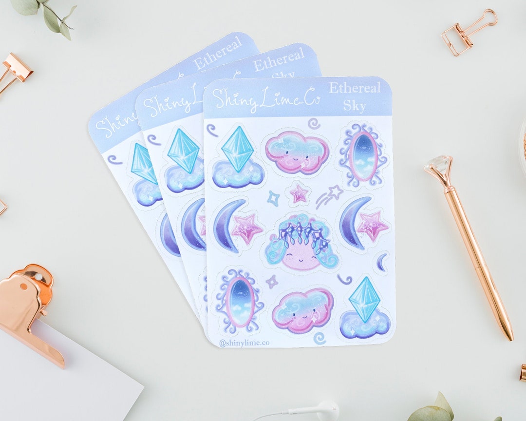 Ethereal Sky Sticker Sheet Bullet Journal Stickers - Etsy