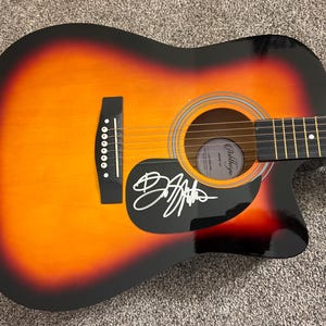 Bruce Springsteen Signed Sunburst Acoustic Guitar Autographed USA - Etsy