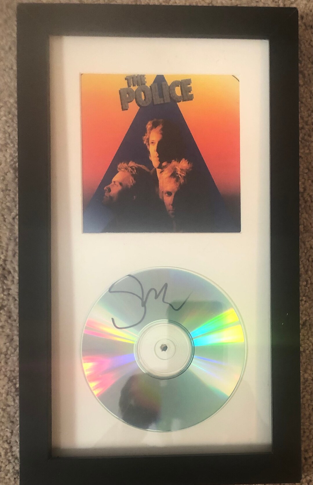 STING the Police Signed Framed CD With Cover Photo 7x13 - Etsy