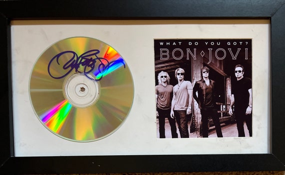 Jon Bon Jovi Signed Framed CD With Cover Photo 7x13 - Etsy