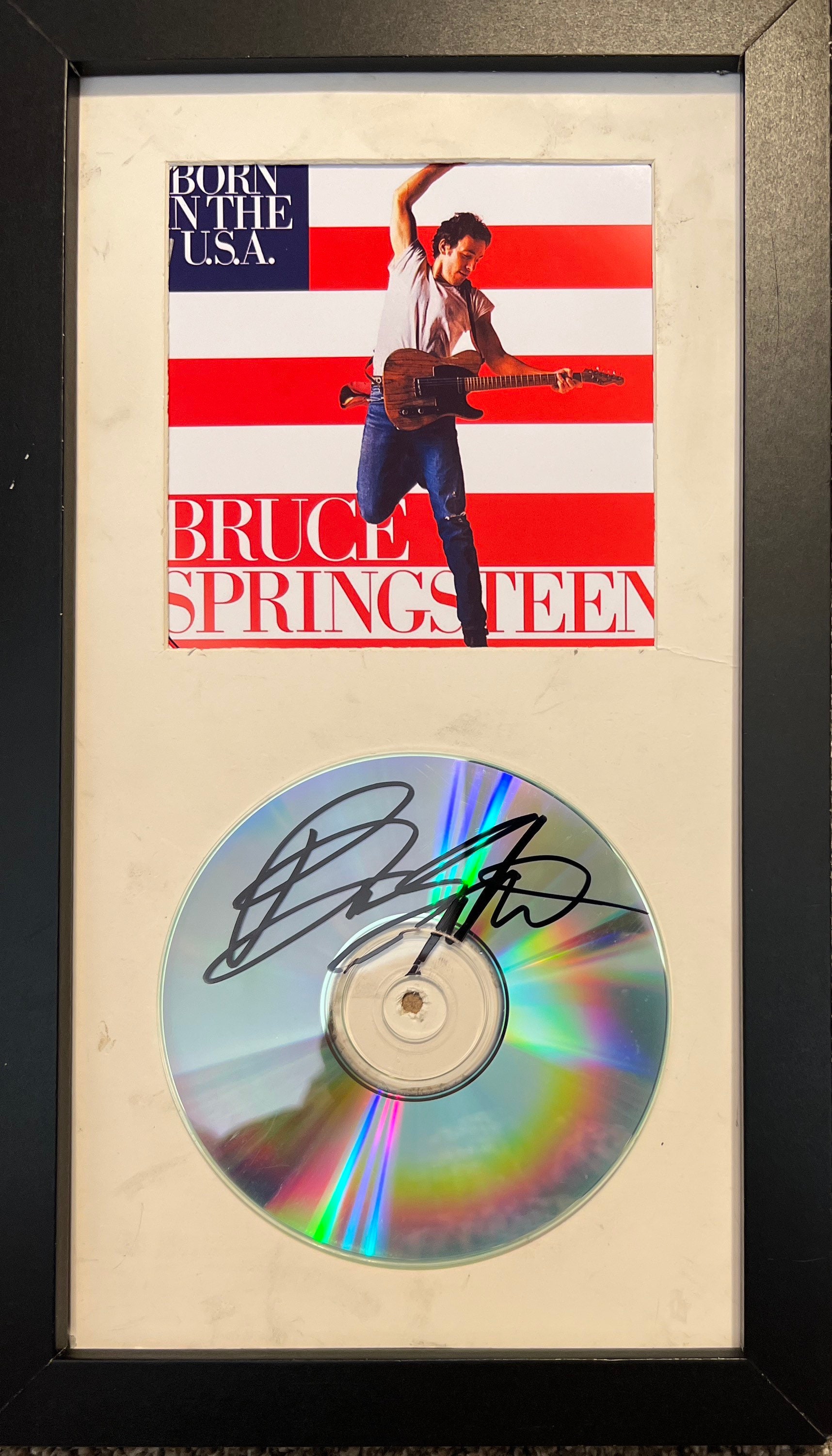 Bruce Springsteen Signed Framed CD With Cover Photo 7x13 - Etsy