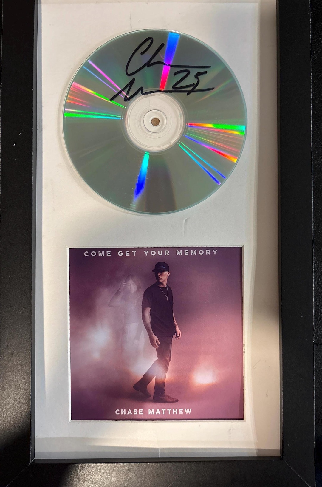 Chase Matthew Signed Framed CD W/cover Photo 7x13 - Etsy