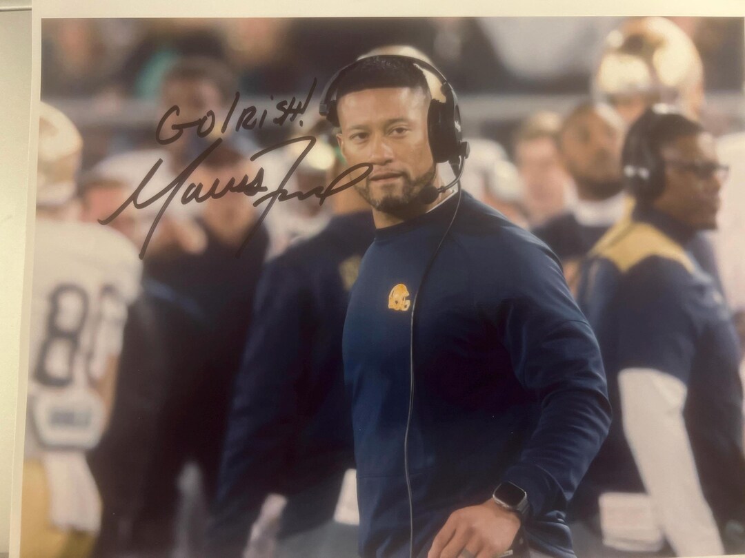 Coach Marcus Freeman Notre Dame Signed Photo - Etsy