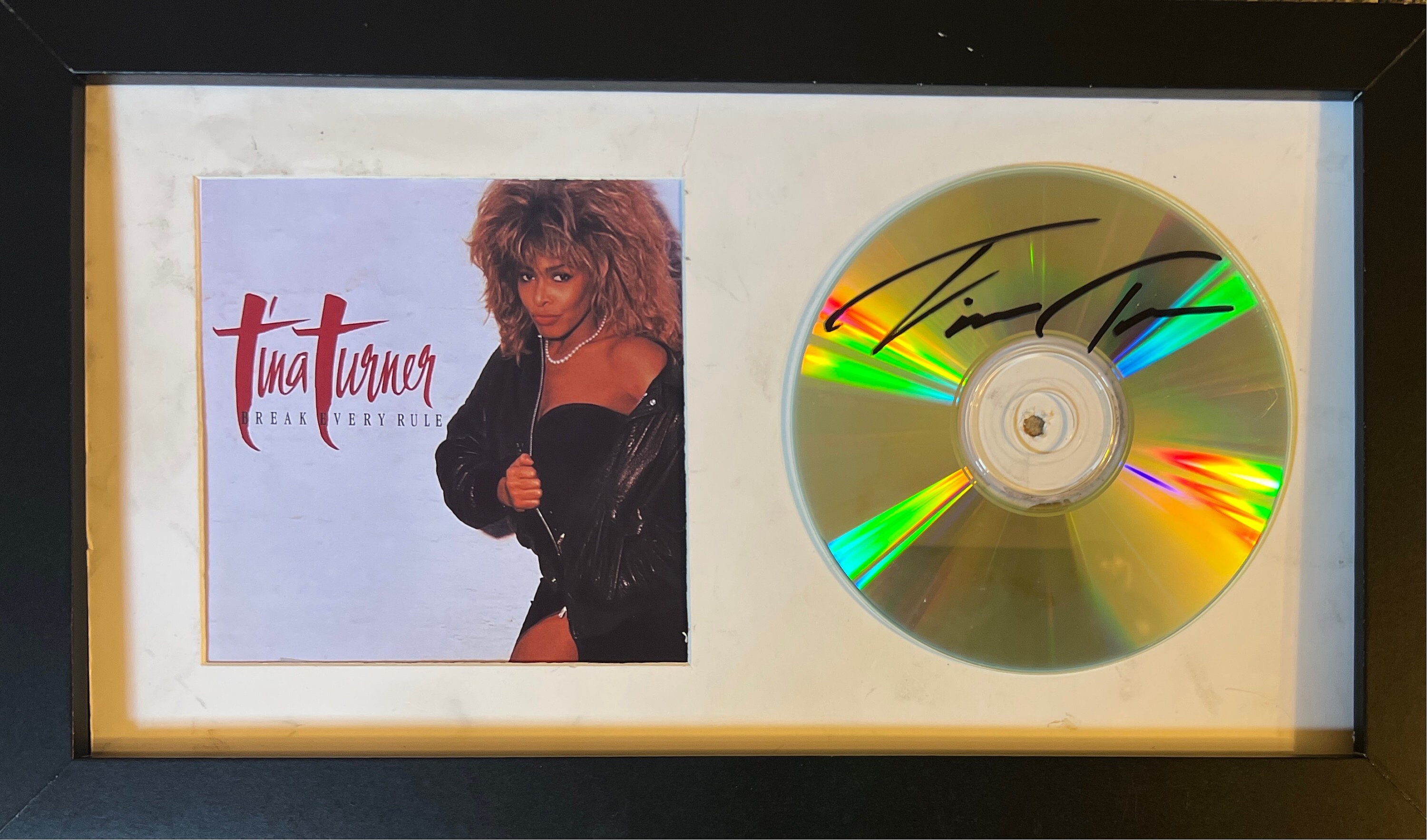 Tina Turner Signed Framed CD Cover Photo in 7x13 - Etsy