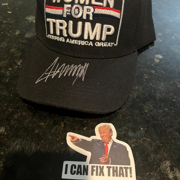 Trump Signed Hat - Etsy