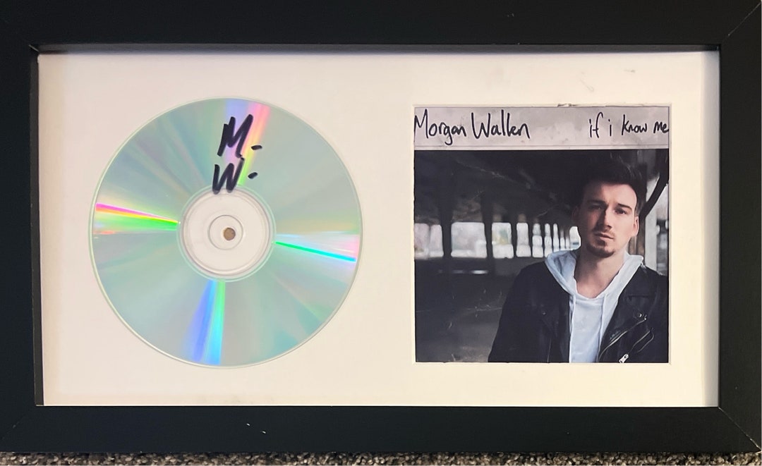 Morgan Wallen Signed Framed CD W Cover Photo N 7x13 - Etsy