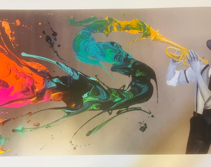Kre8 “colorful Notes” Lithograph @21x38 Printed Signature Print - Etsy