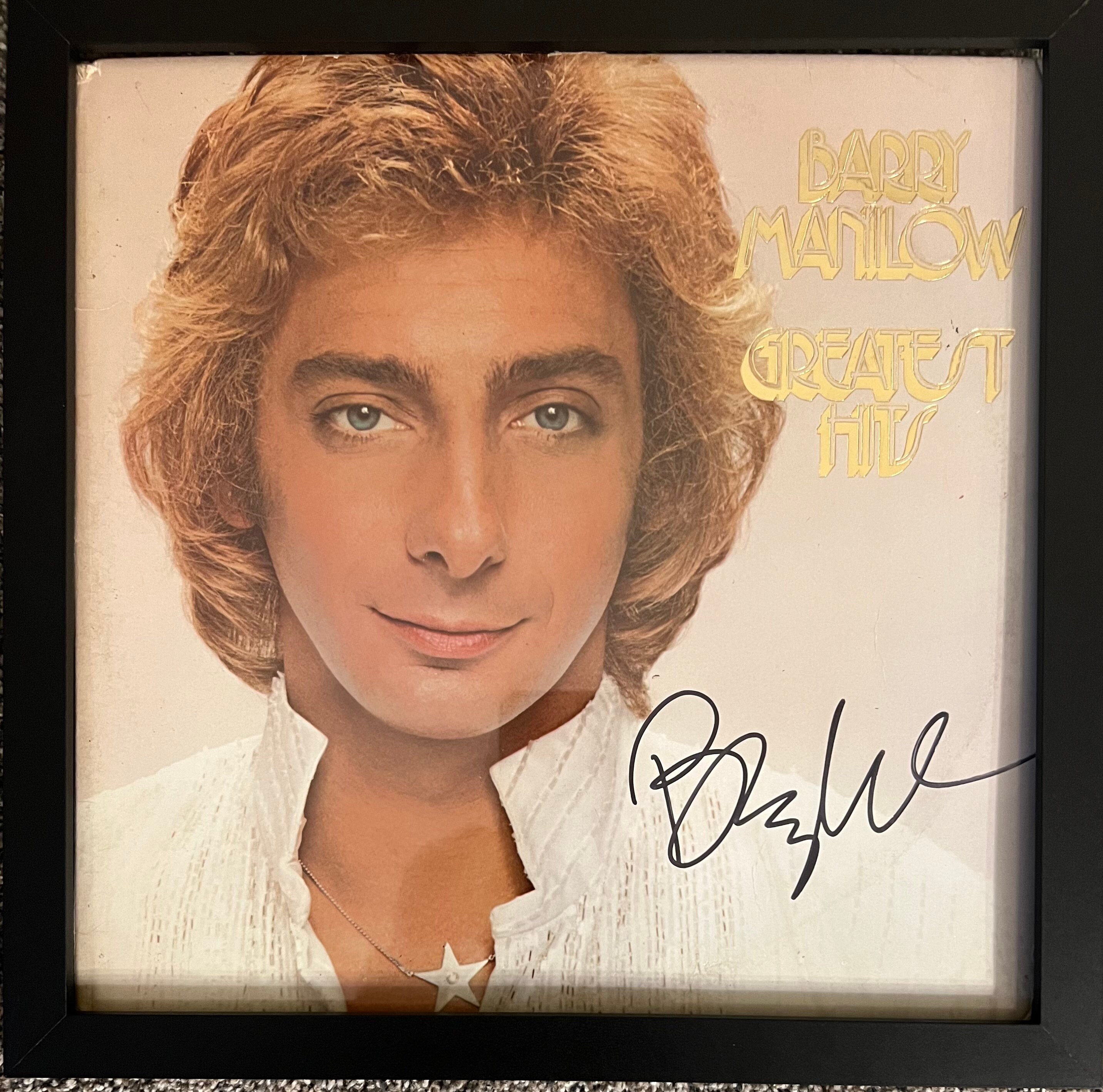 Barry Manilow Signed LP Album Framed 12x12 - Etsy