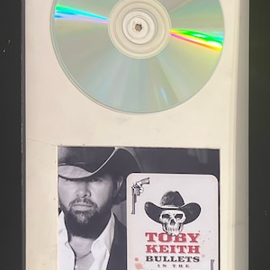 Toby Keith Signed CD Framed With Cover Photo 7x13 Bullets in the Gun - Etsy