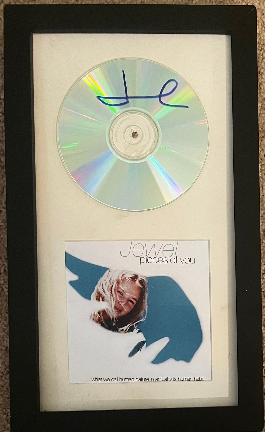 Jewel Signed Framed CD W Cover Photo in 7x13 - Etsy