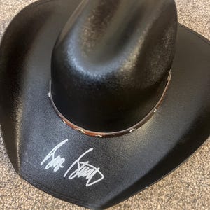 George Strait Signed Black Cowboy Hat - Etsy