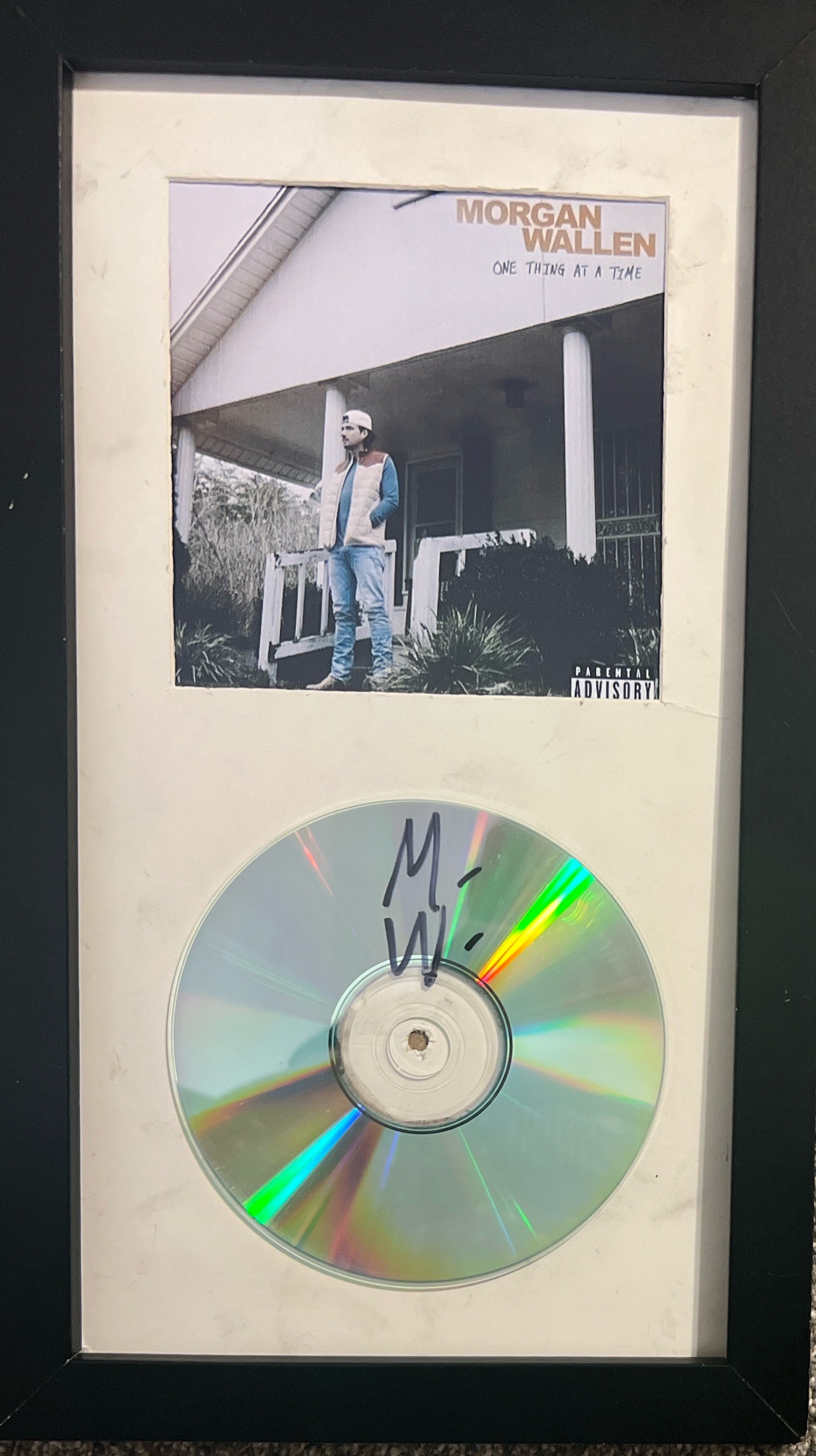 Morgan Wallen Signed Framed CD W Cover Photo N 7x13 - Etsy