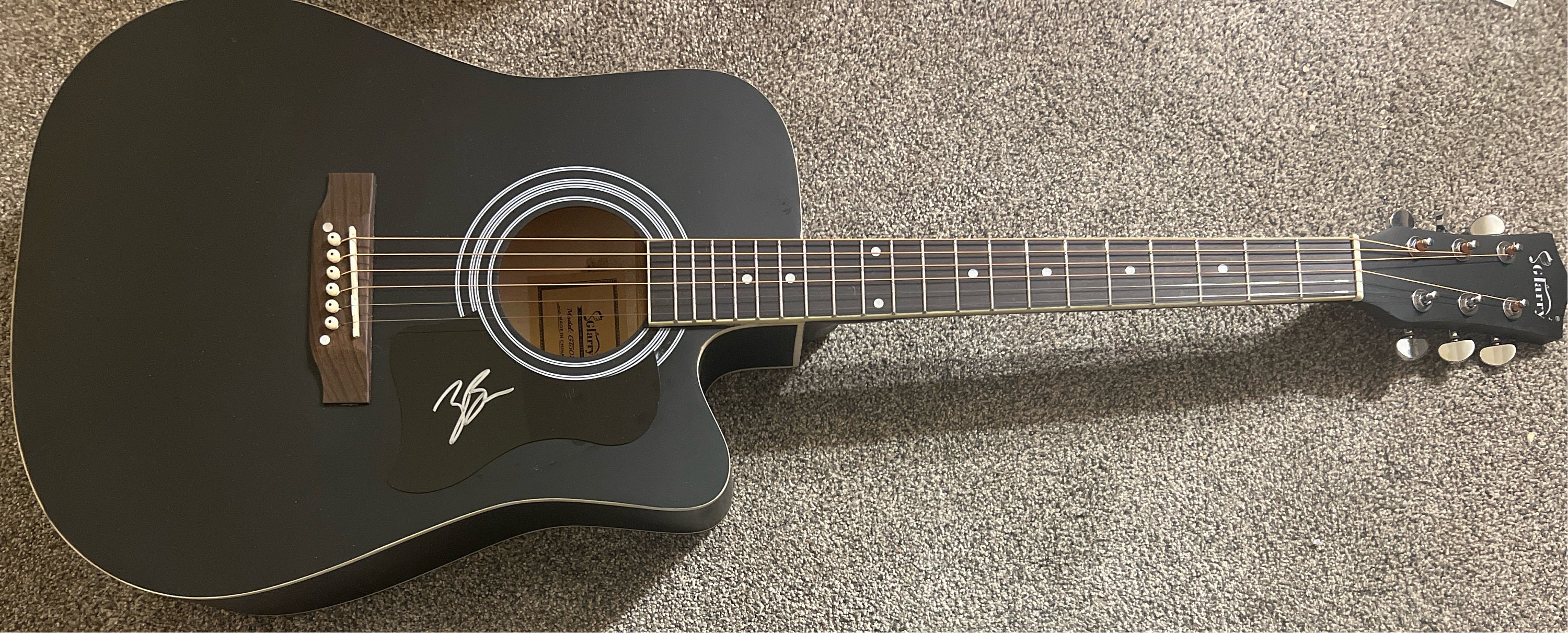 Zac Brown Signed Black Acoustic Guitar - Etsy