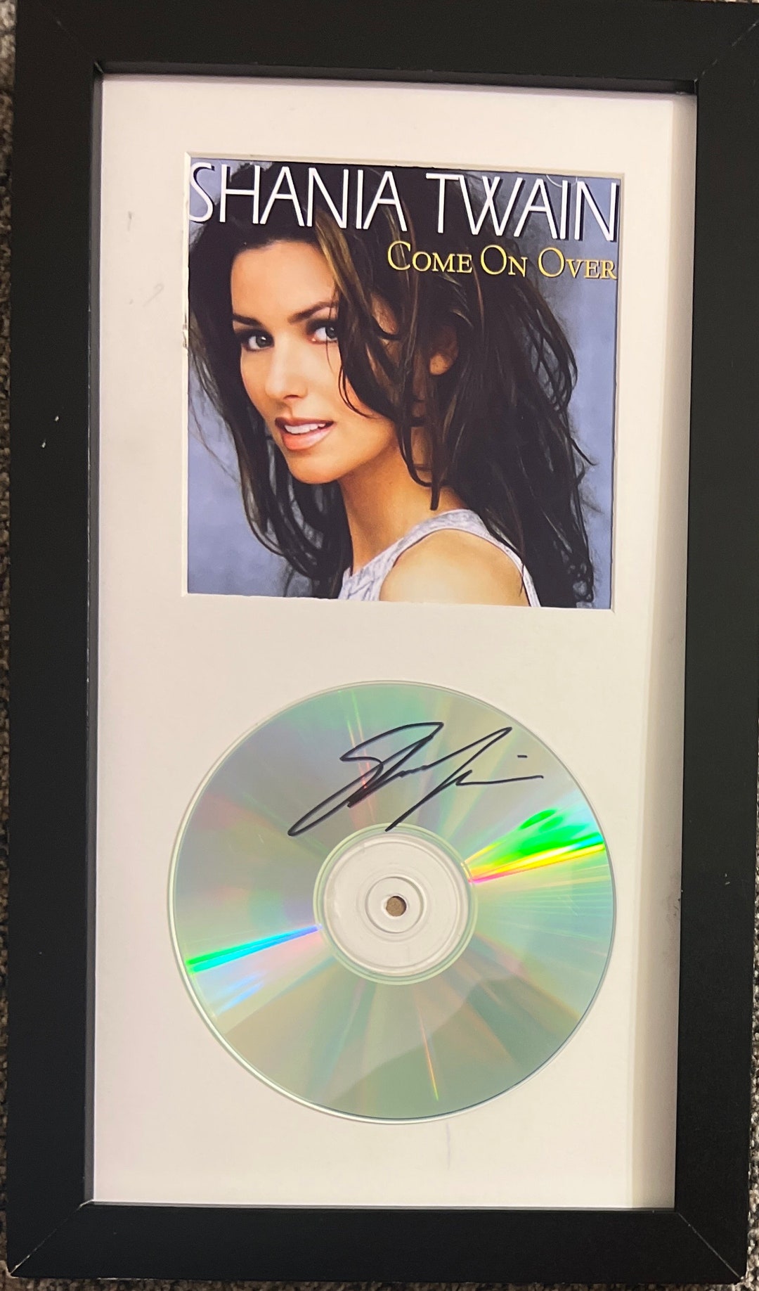 Shania Twain Signed Framed CD W Cover Photo 7x13 - Etsy