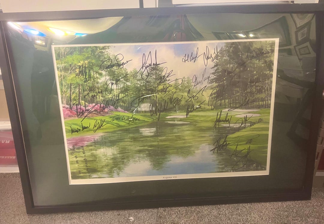 Augusta National Masters Print Signed by 30 Champions, Framed - Etsy
