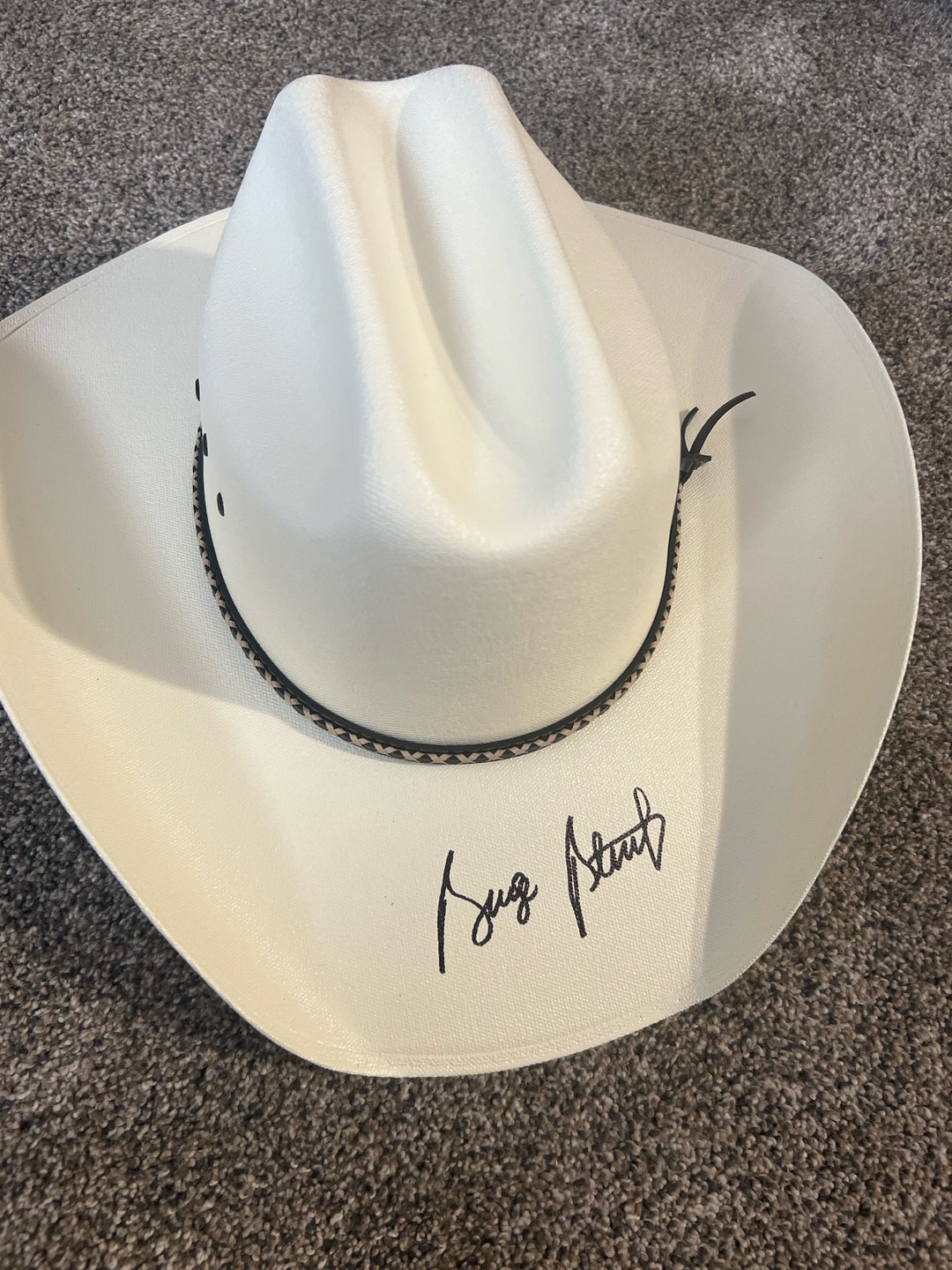 George Strait Signed White Cowboy Hat - Etsy