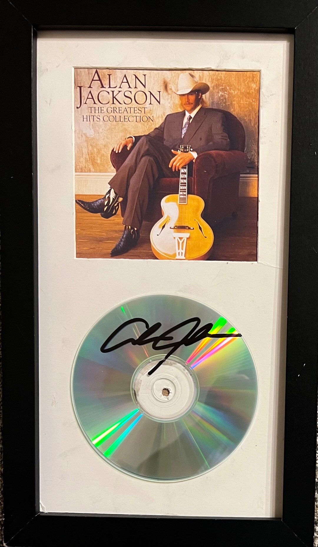 Alan Jackson Signed Framed CD W Cover Photo in 7x13 - Etsy