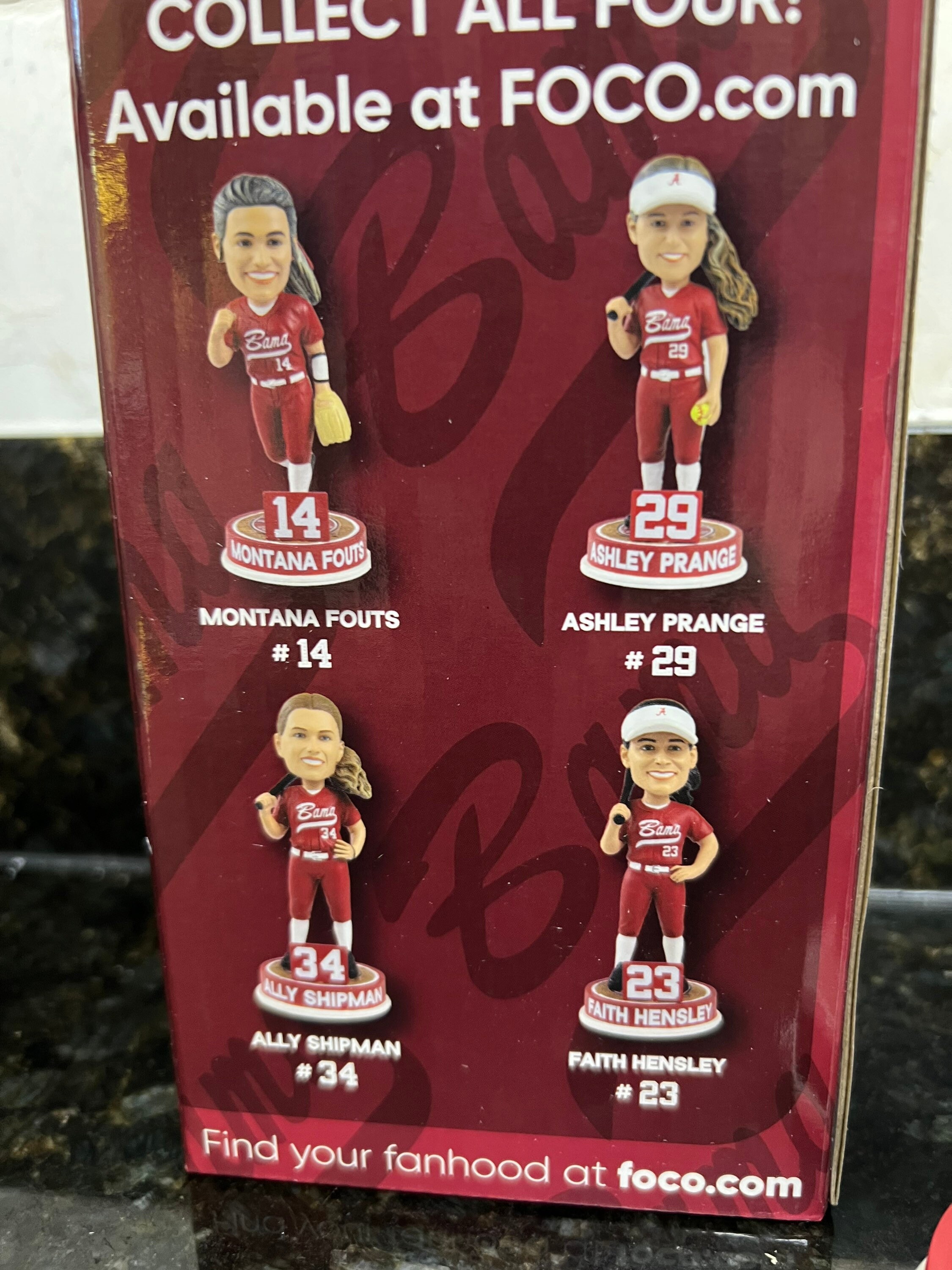 Montana Fouts Alabama Crimson Tide Softball Bobblehead Numbered - Etsy