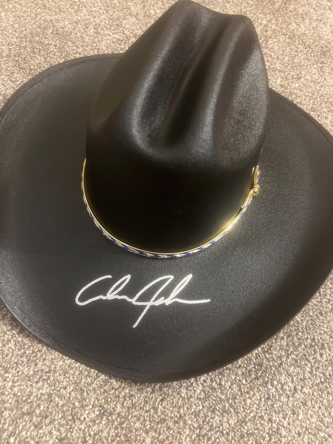 Alan Jackson Signed Black Cowboy Hat - Etsy