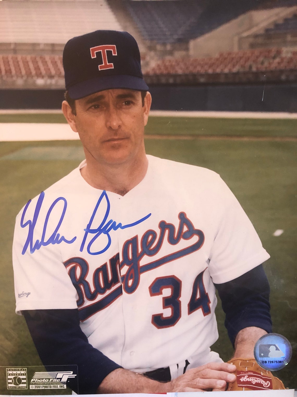 Nolan Ryan Texas Rangers Hall of Fame Legend Signed 8x10 Photo - Etsy