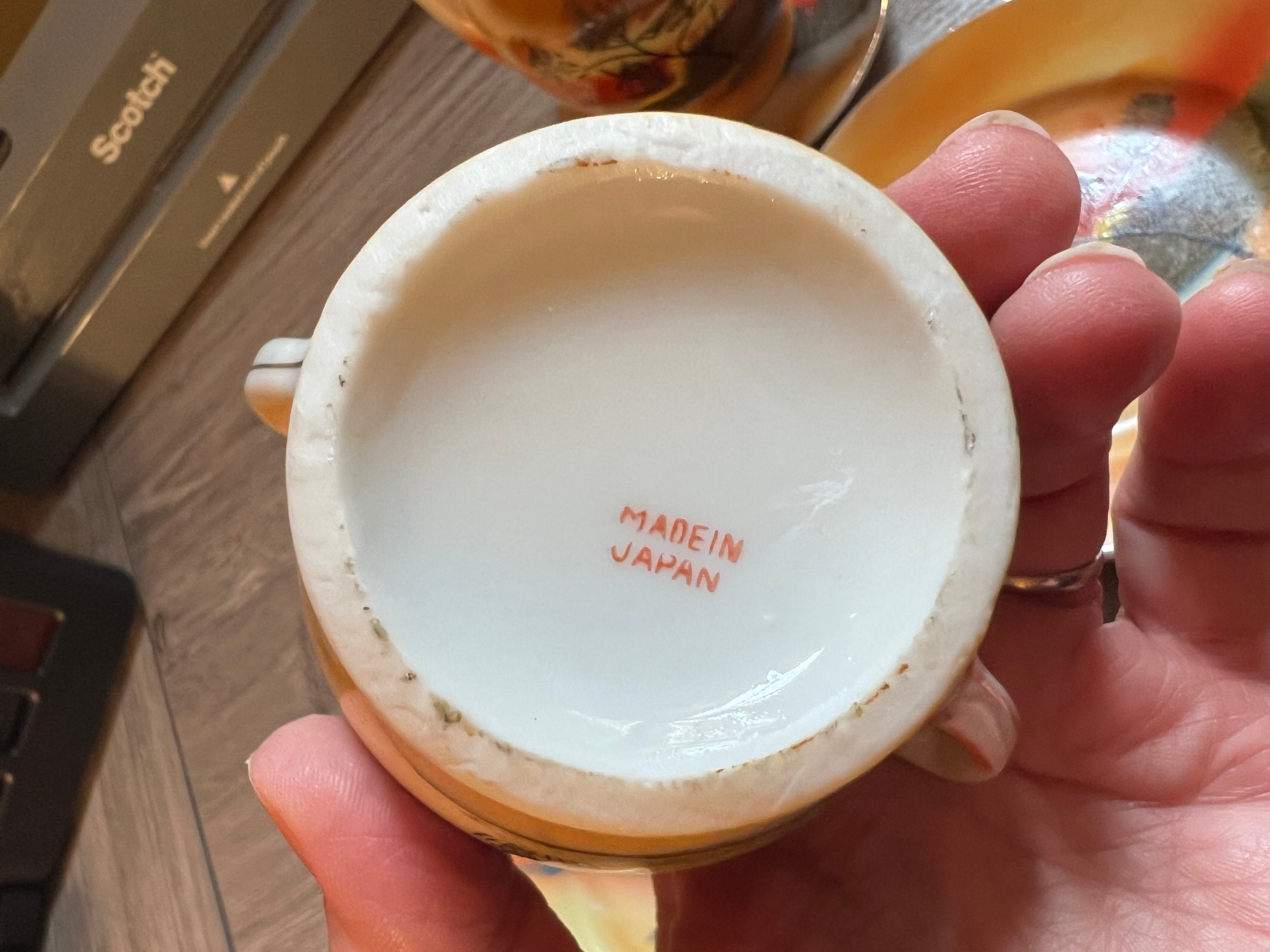 Vintage Noritake Morimura Tea Cup & Saucer Hand Painted Cabin on Lake ...