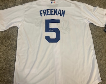 Freddie Freeman Los Angeles Dodgers Autographed Signed Jersey Size With ...